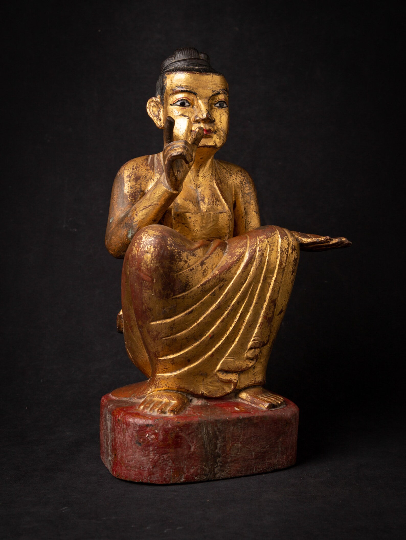Antique Wooden Burmese Nat Statue From Burma, 19th Century - Etsy