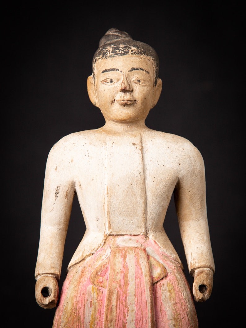 Antique Wooden Burmese Nat Statue From Burma 19th Century - Etsy