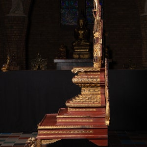 Large Antique Burmese Throne From Burma 19th Century - Etsy