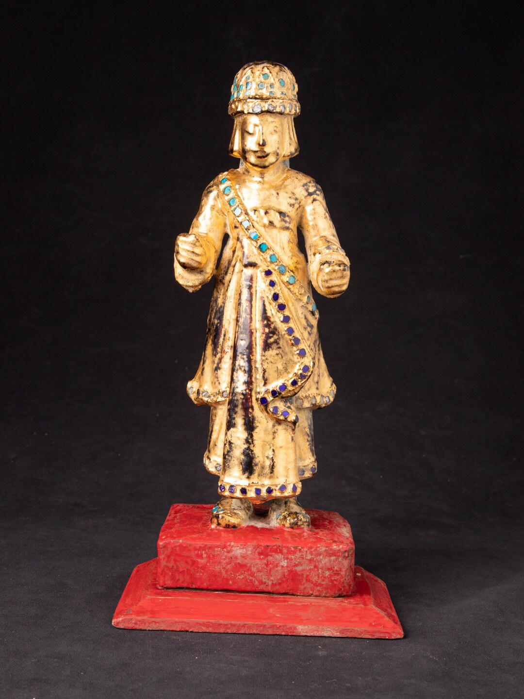 Antique Wooden Burmese Nat Statue From Burma, 19th Century - Etsy