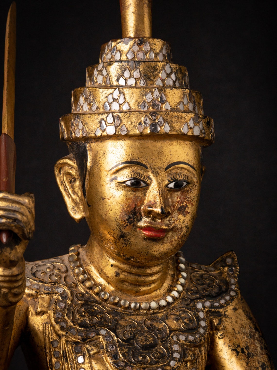 Antique Wooden Burmese Nat Statue From Burma, 19th Century - Etsy