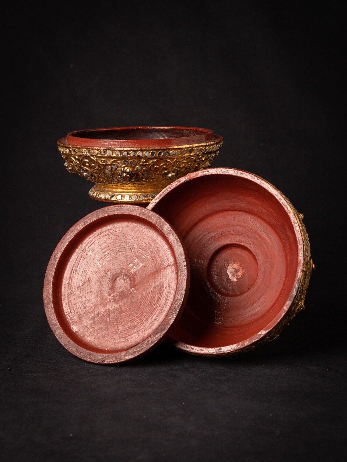 Antique Wooden Burmese Offering Vessel From Burma 19th - Etsy