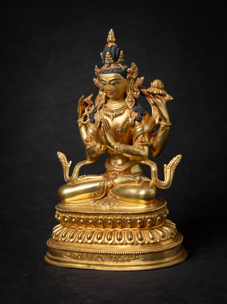 High Quality Bronze Nepali Chenrezig Statue From Nepal - Etsy