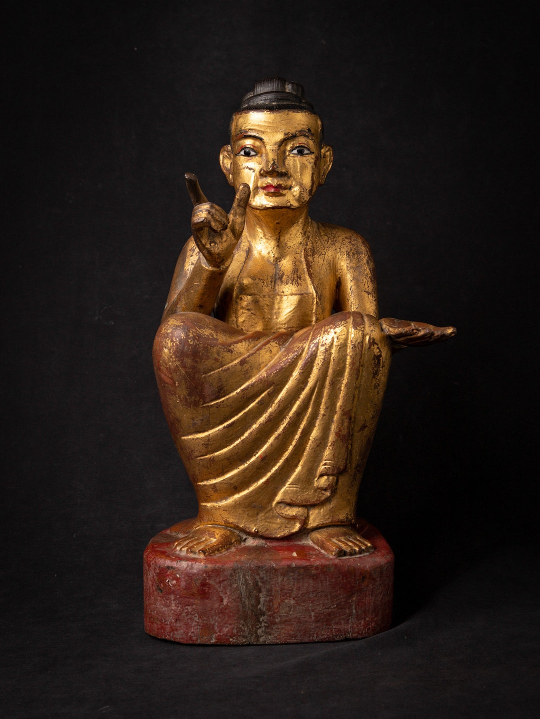 Antique Wooden Burmese Nat Statue From Burma, 19th Century - Etsy