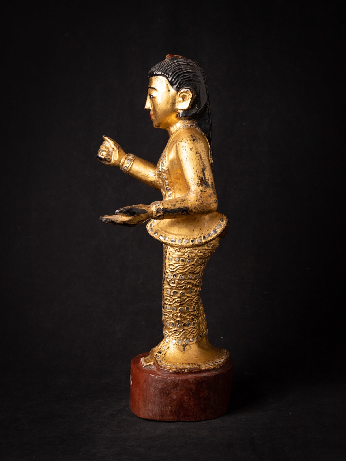 Antique Wooden Burmese Nat Statue From Burma, 19th Century - Etsy