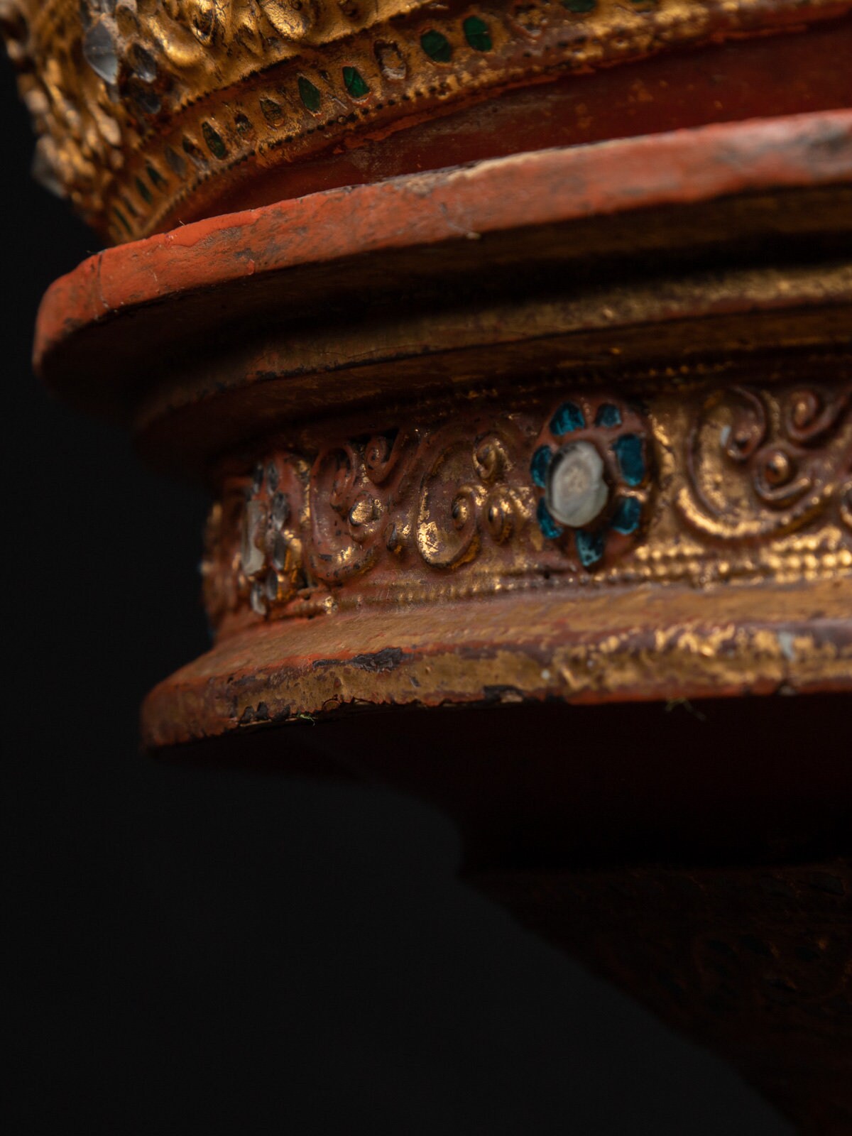 Antique Gilded Burmese Offering Vessel From Burma, 19th Century - Etsy