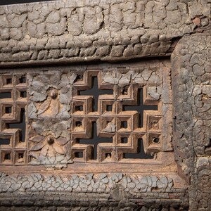 Antique Wooden Indian Window Panel From India, 19th Century - Etsy