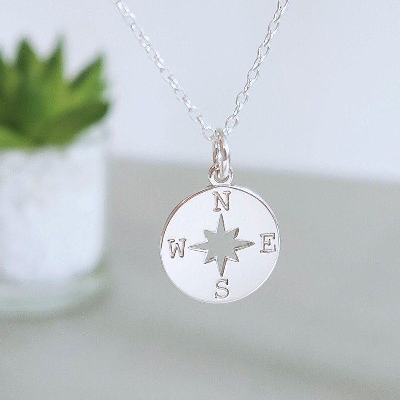 Compass Necklace - Etsy