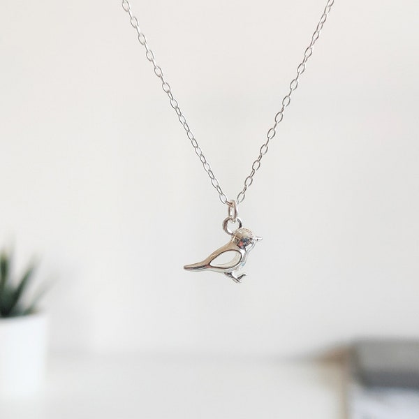 Silver Bird Necklace - Etsy