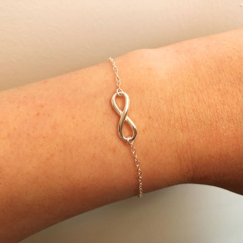 Silver Infinity Bracelet - Etsy