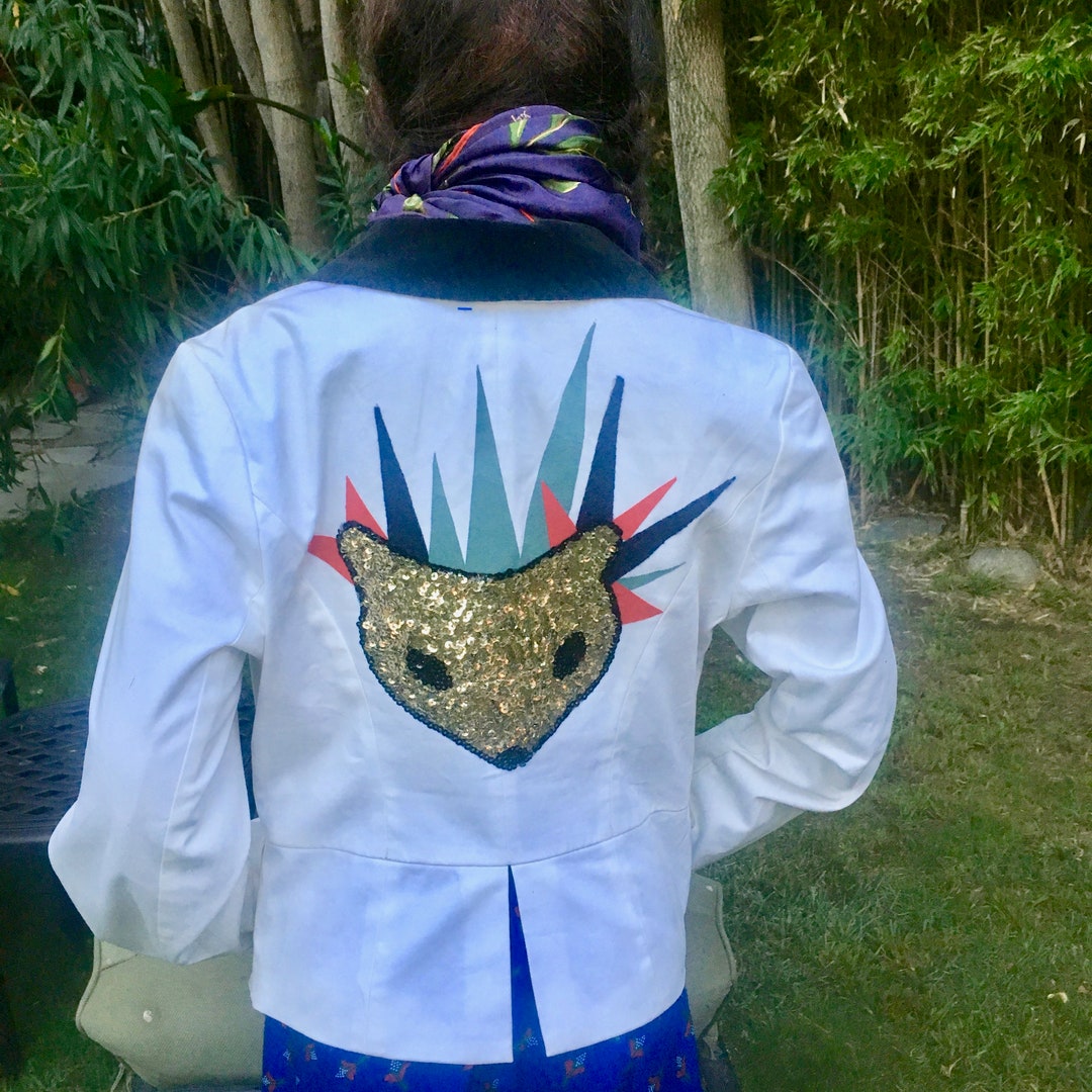 White Tuxedo Jacket Unique Tuxedo Jacket Foxy Tuxedo Jacket Party ...