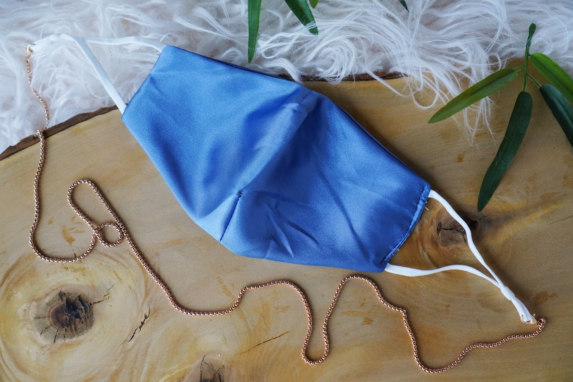 Face mask Chain Mask Holder Gold Mask Necklace Glasses | Etsy