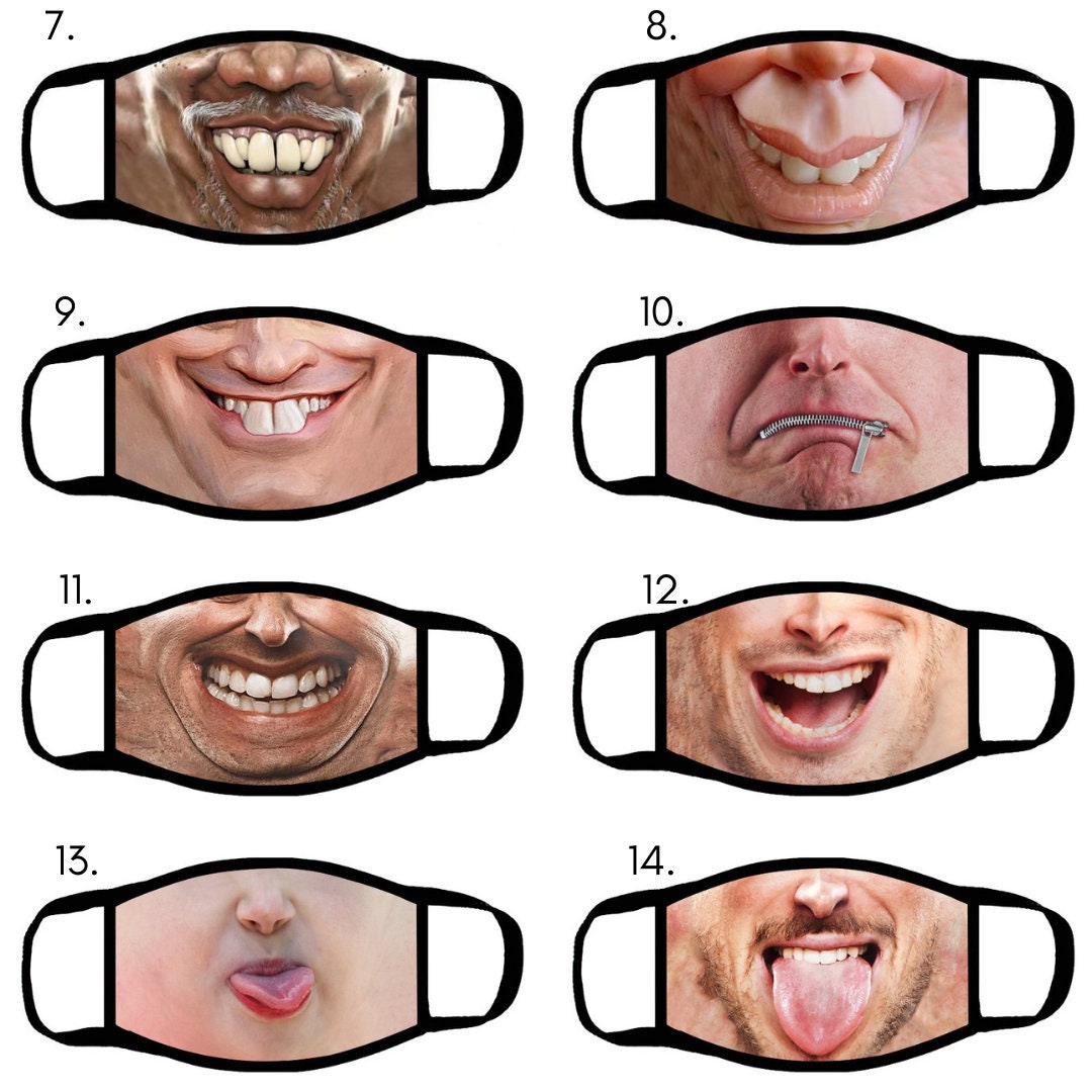 Funny Secret Santa Gift for Women or Men, Funny Face Mask Joke Gifts ...
