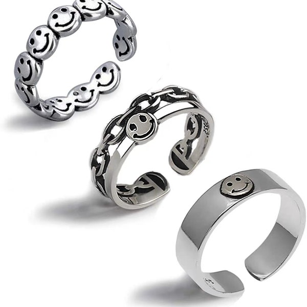 Smiley Ring - Etsy