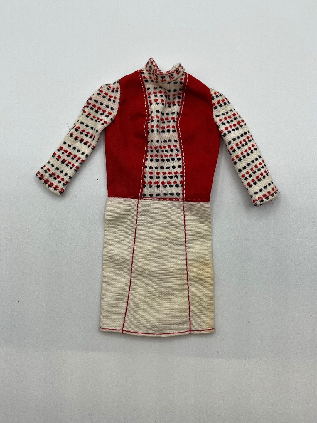 Vintage Barbie Clone Clothes 1970's Mod Dress - Etsy