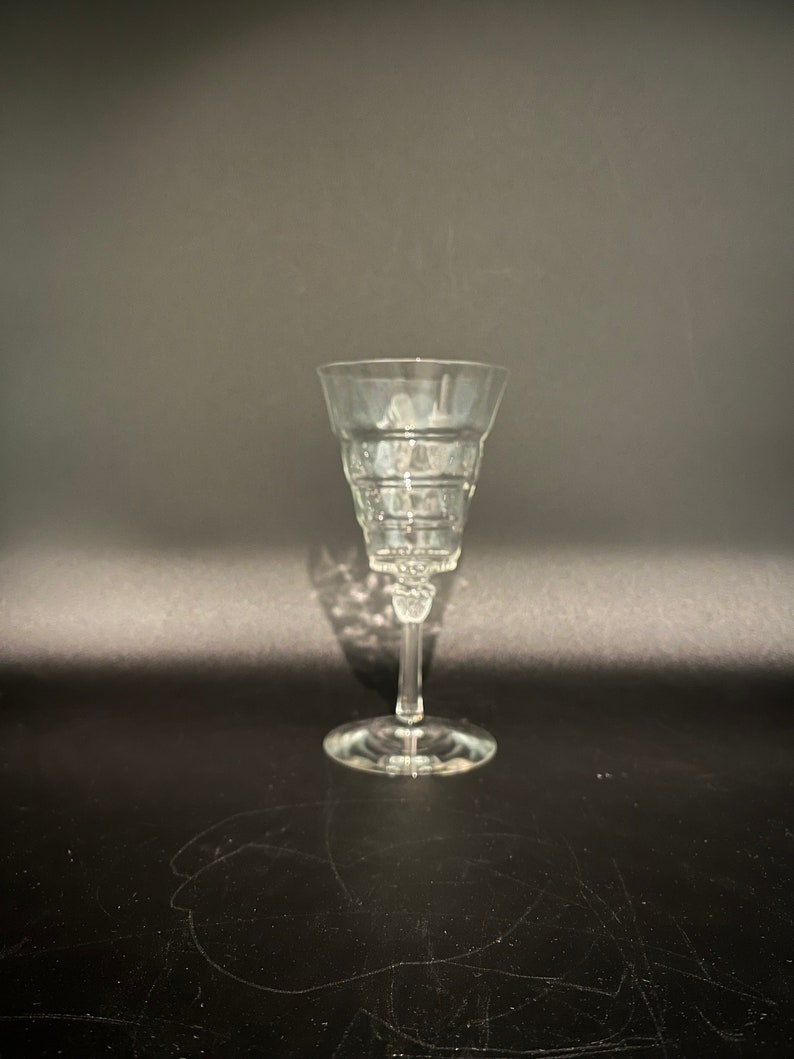 Vintage Heisey Glass Goblet Charter Oak #3362 - Etsy
