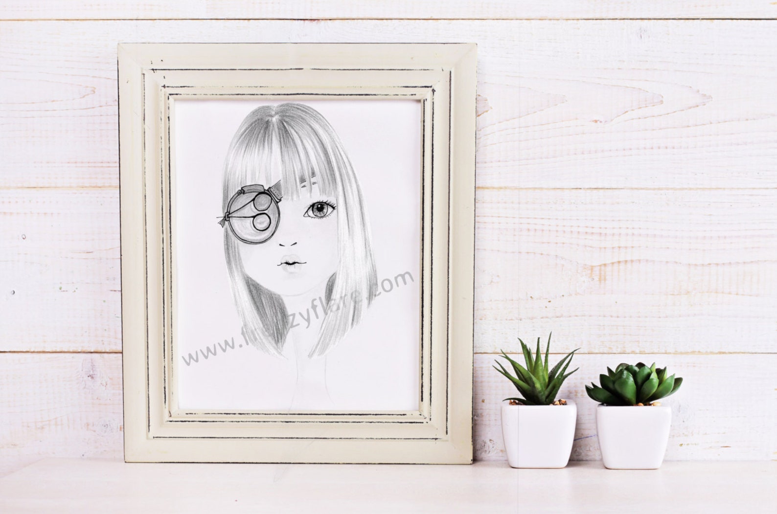 Coloring Page for Adults or Kids. Nerdy Girl With a Monocle to | Etsy