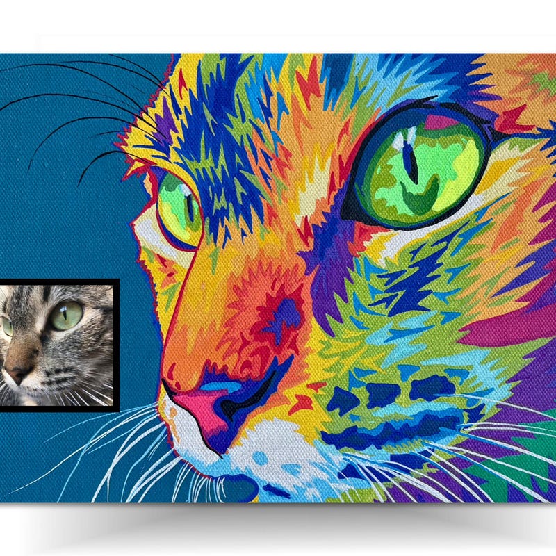 Abstract Dog Acrylic - Etsy