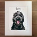 Doodle Drawing, Personalized Custom Name, Digital Watercolor Painting ...