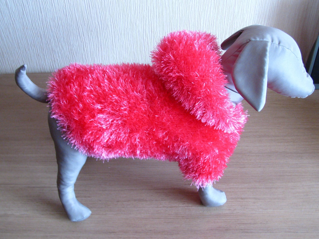 Dog Fur Coat Hoodies for Dogs Dog Dress Christmas Dog Clothes Sweater ...