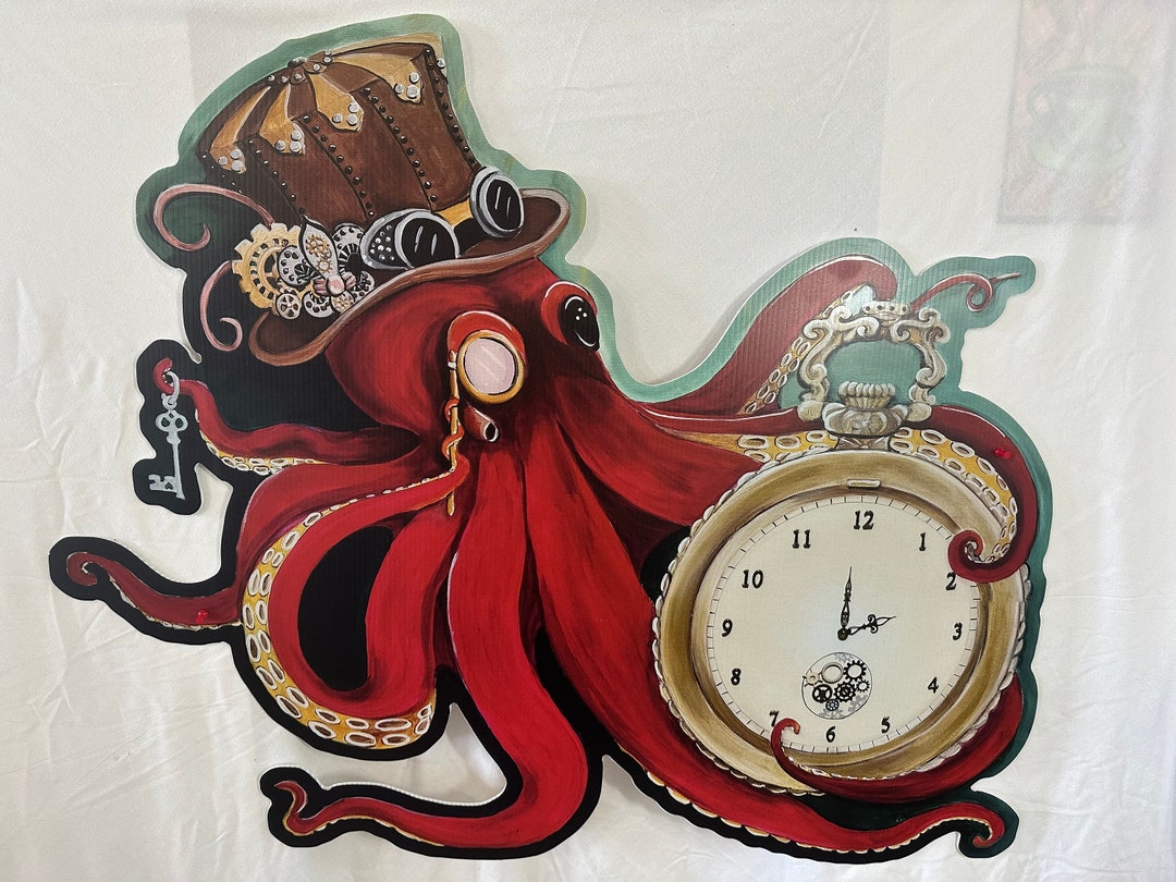 Steampunk Octopus Fence Panel - Etsy