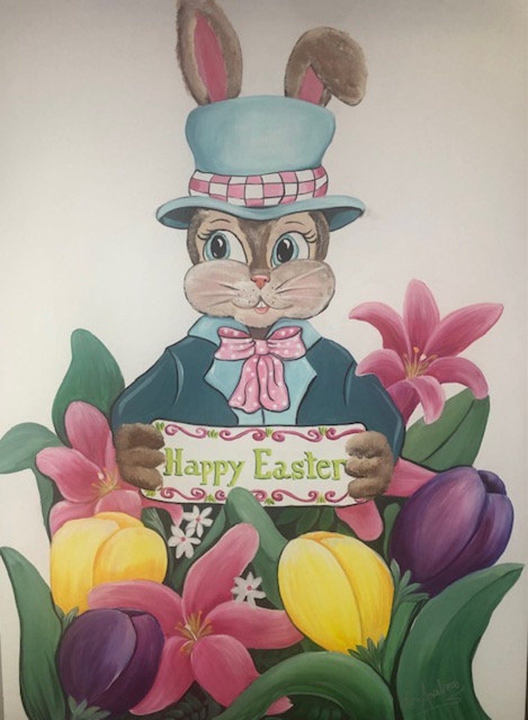 Happy Easter Fence Panel - Etsy