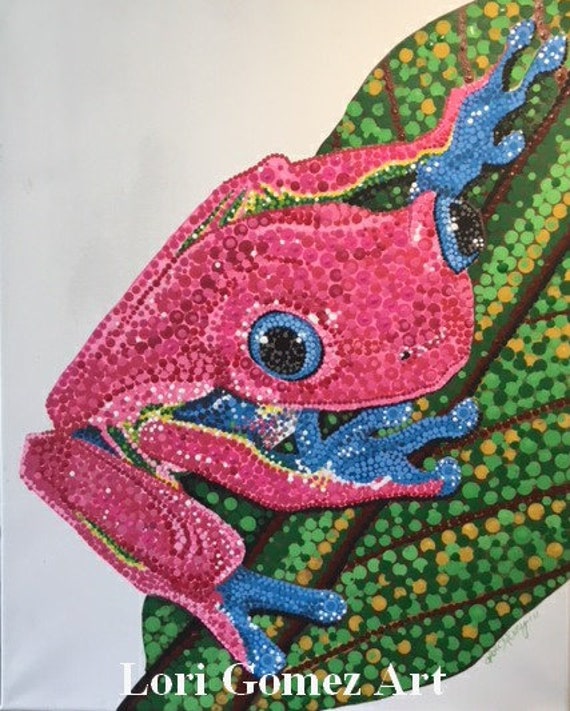 Frog Dot Painting | Etsy