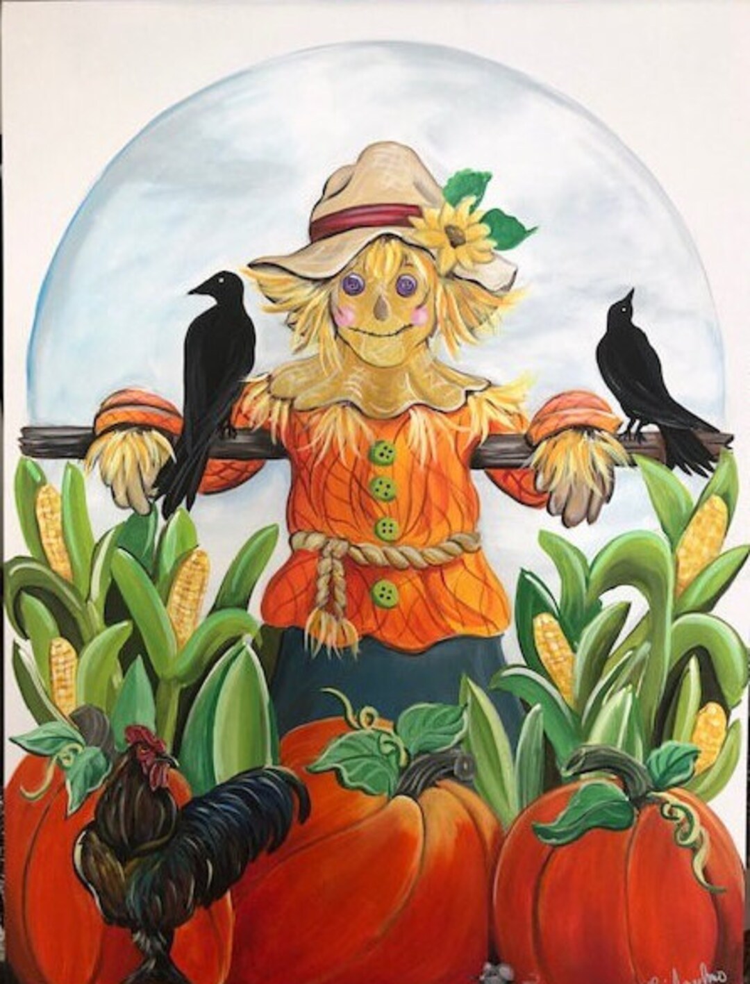 Scarecrow Fence Panel - Etsy