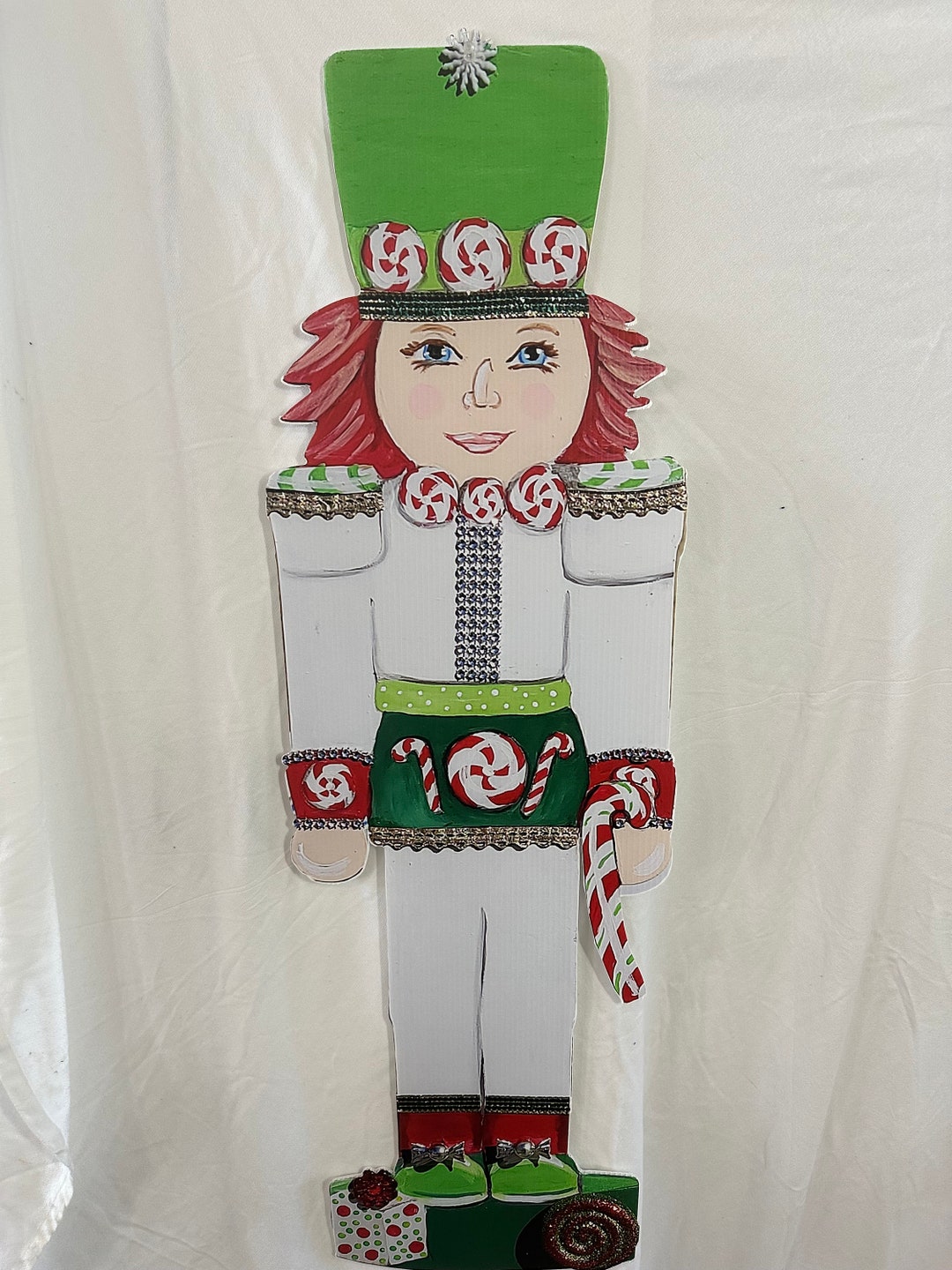 Peppermint Nutcracker Fence Panel - Etsy