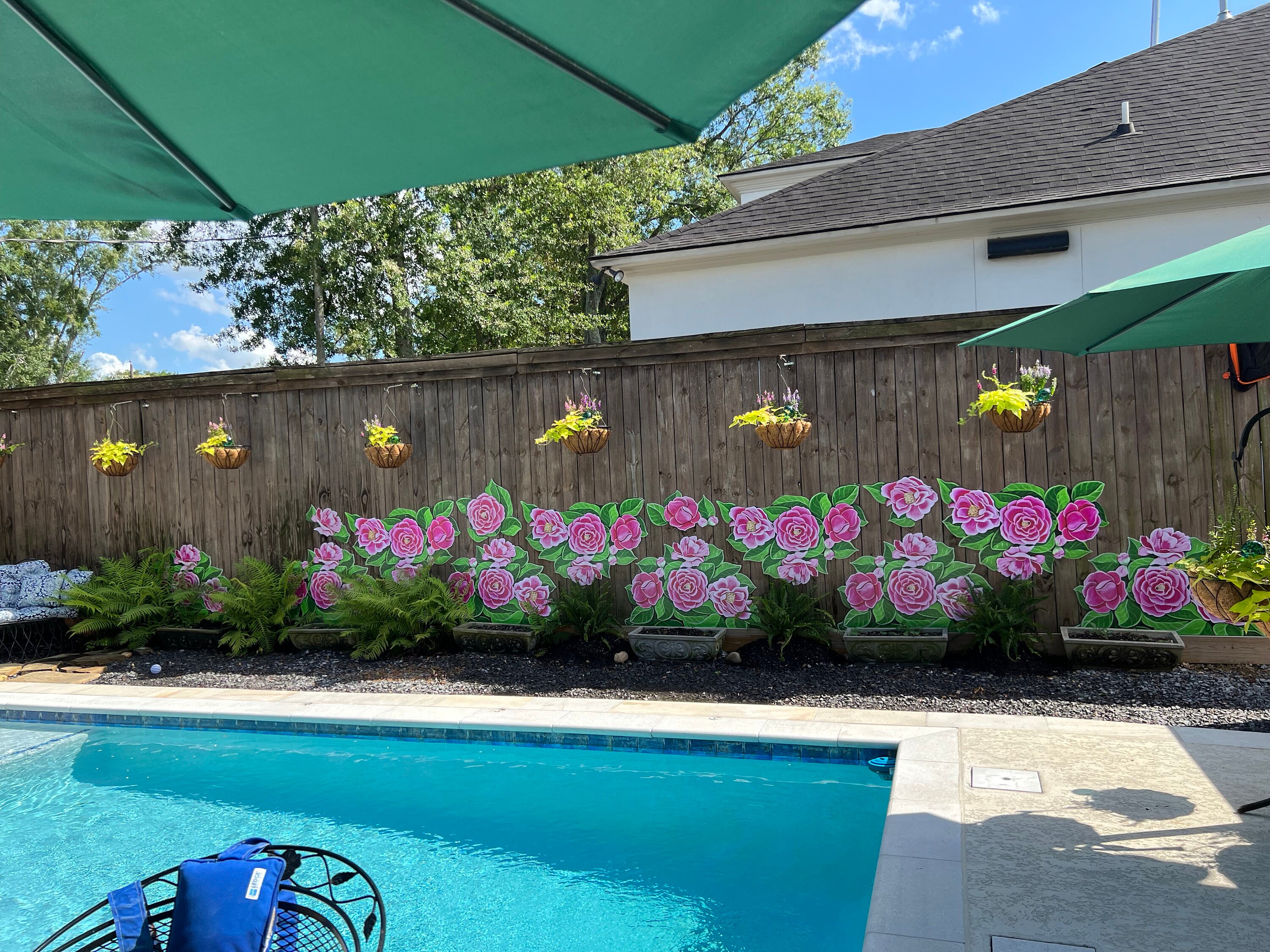 Camellia Fence Panel - Etsy