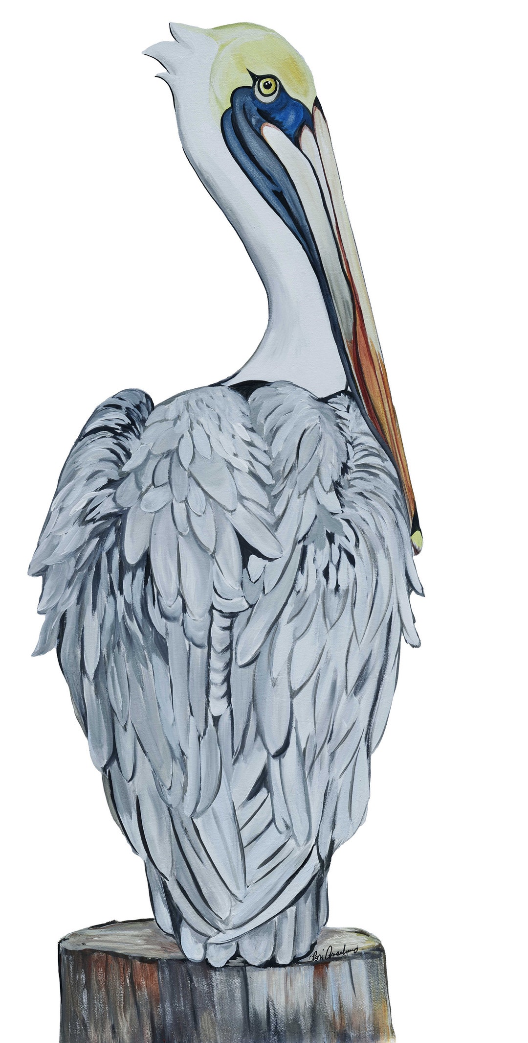 Standing Pelican Fence Panel - Etsy