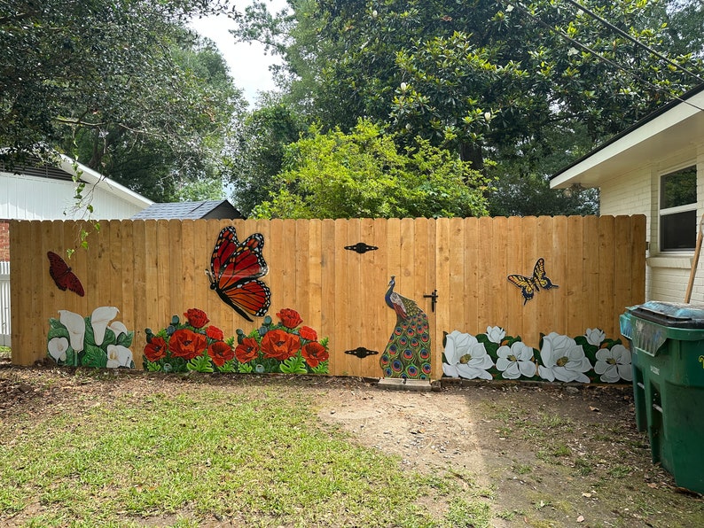 Magnolia Fence Panel - Etsy