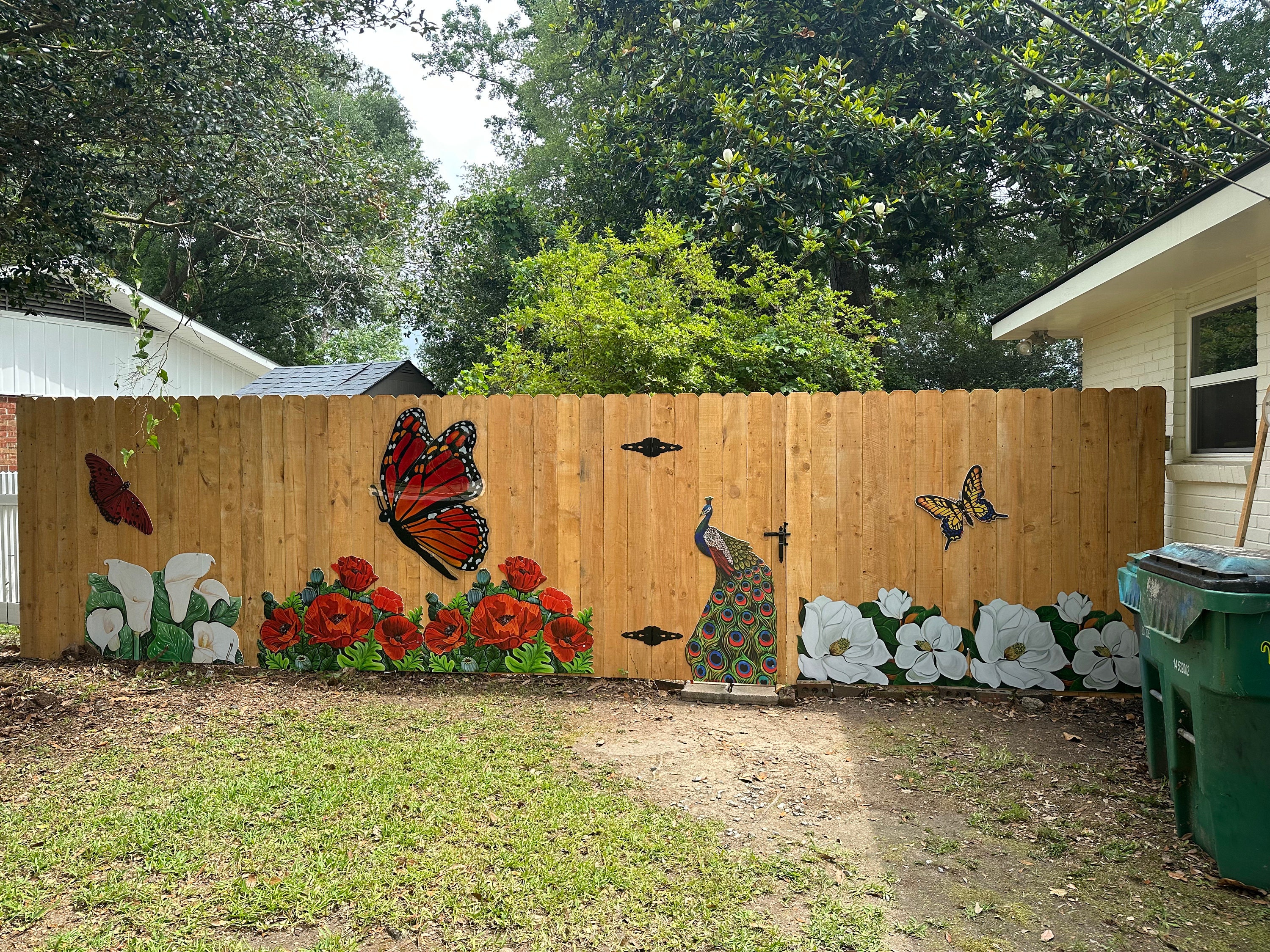 Magnolia Fence Panel - Etsy