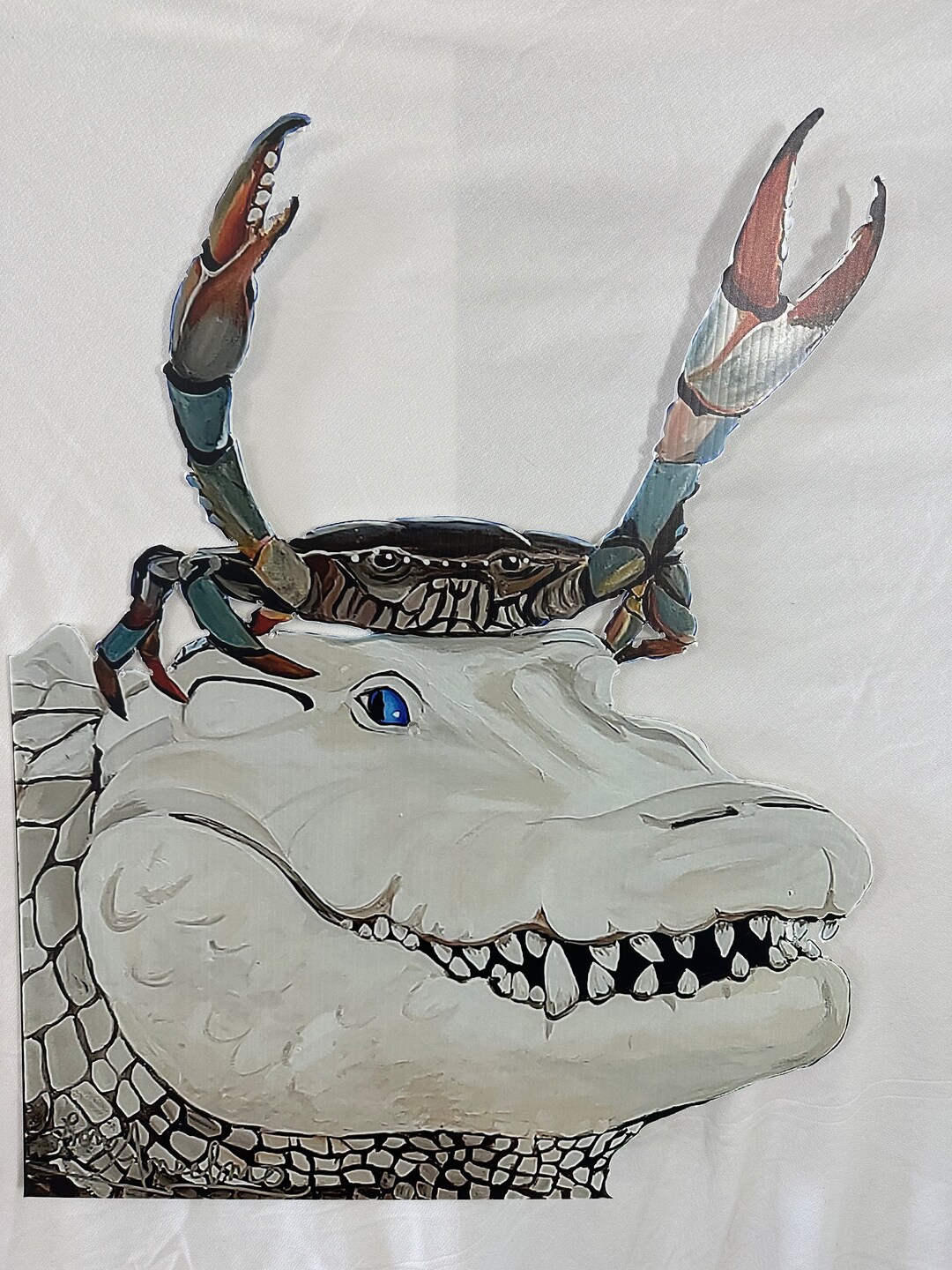 White Gator Fence Panel - Etsy