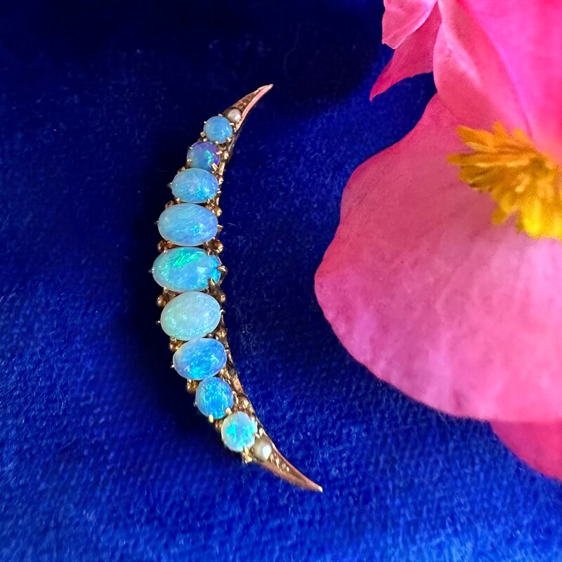 Opal Brooch - Etsy