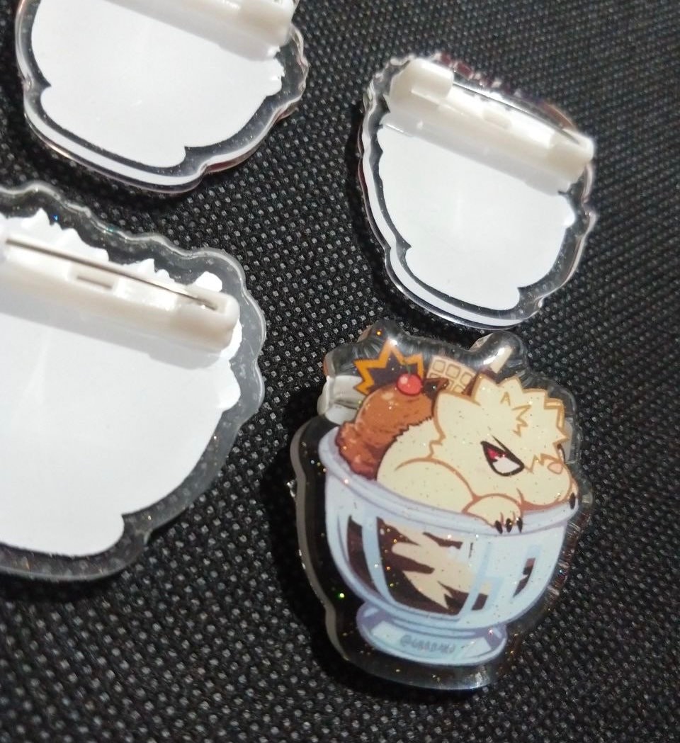 MHA ice cream doggies Acrylic PIN | Etsy