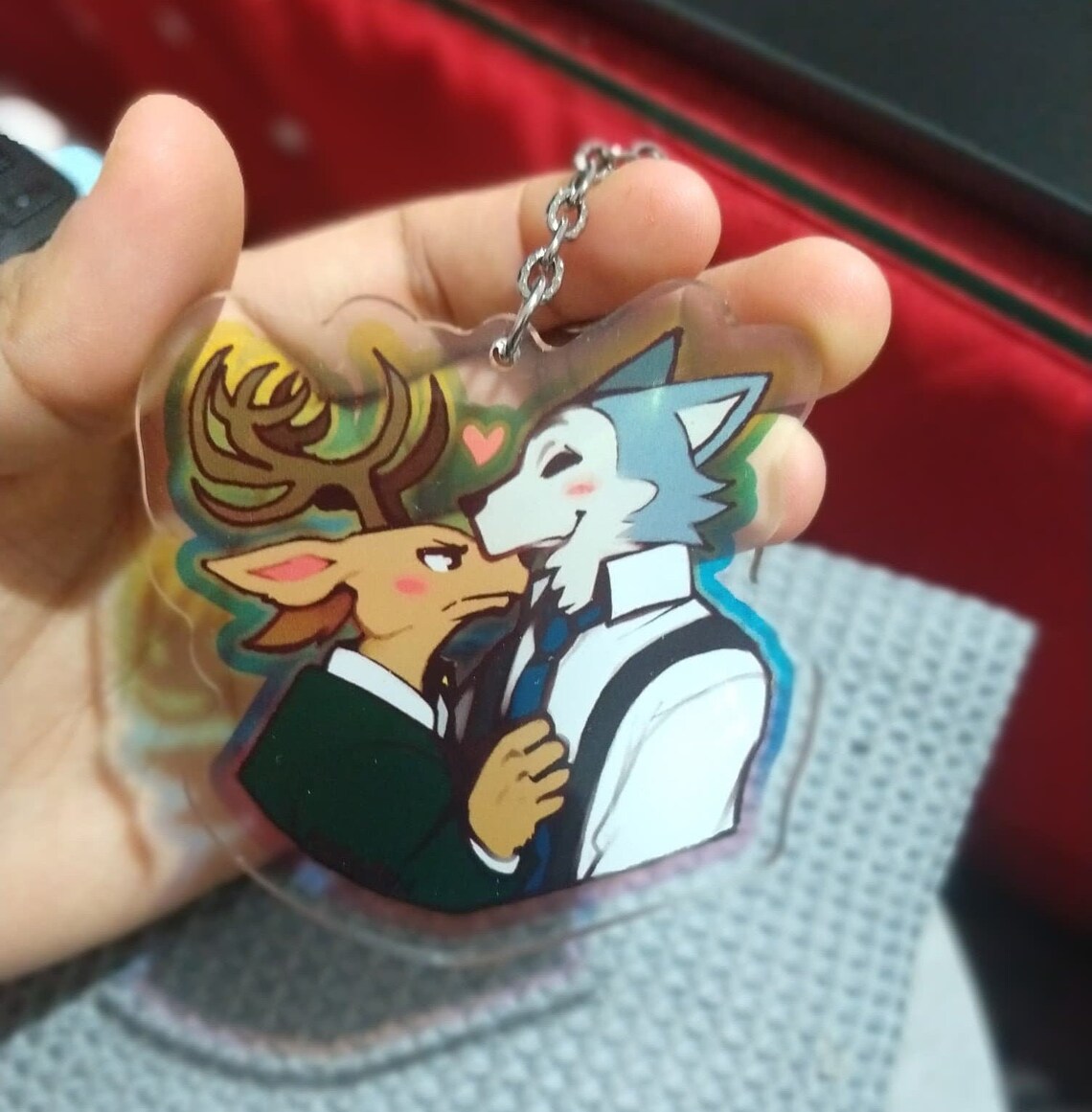 Legoshi x Louis Acrylic Keychain BEASTARS | Etsy