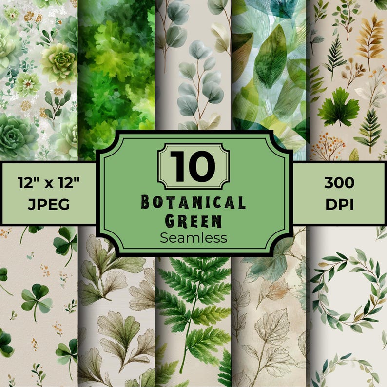 Digital Paper Botanical, Vintage Printable Ephemera, Floral Junk ...