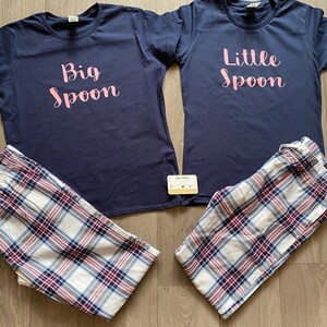 Big Spoon Little Spoon PJS Hers & Hers Pyjamas Matching - Etsy UK