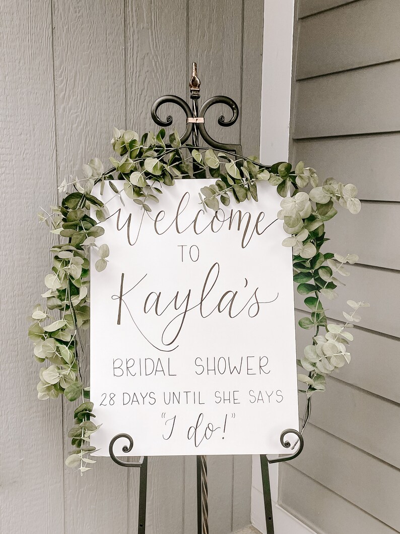Acrylic Bridal Shower Welcome Sign Bridal Shower Sign Baby Shower Sign ...