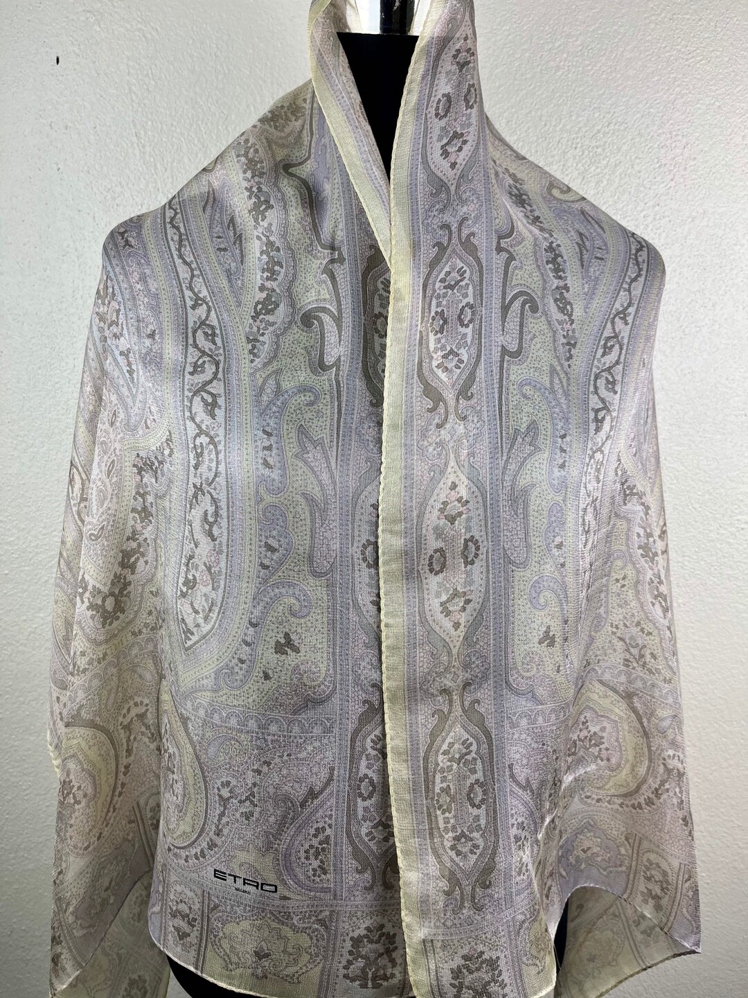 Freeshipping Etro Milano Long Scarf Vintage Scarves U901 - Etsy