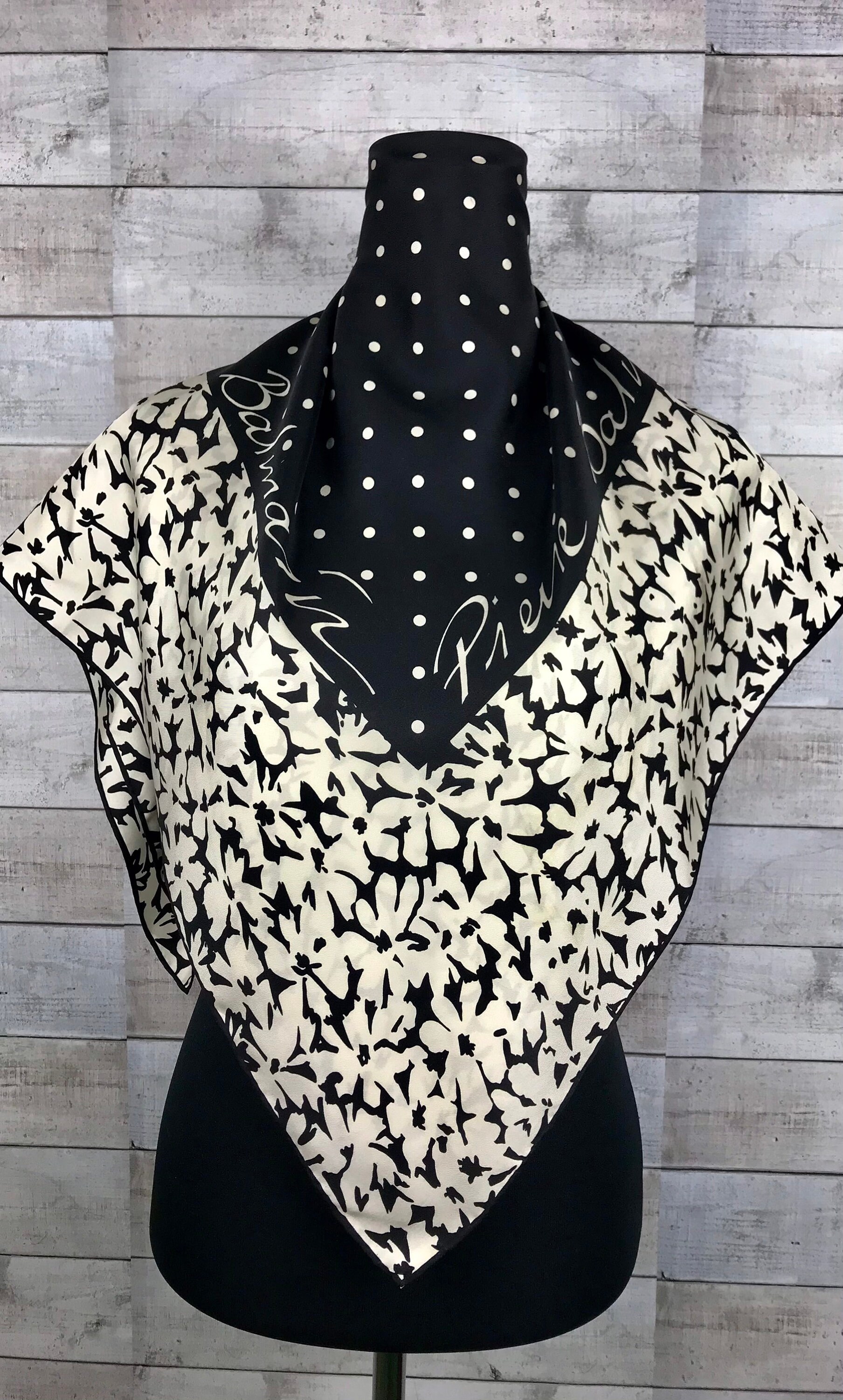 Free shipping Pierre balmain silk scarf vintage bb size 34 x | Etsy