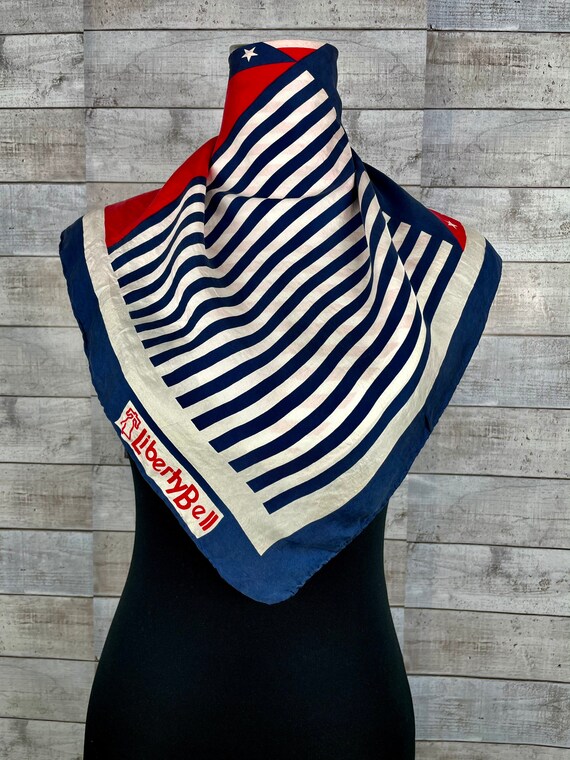 Free Shipping Liberty Bell Small Size Vintage Scarf N833 Size | Etsy