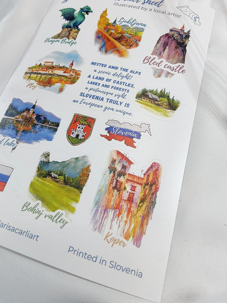 Travel Journal Scrapbooking Stickers | Set of Stickers Sticker Sheet ...