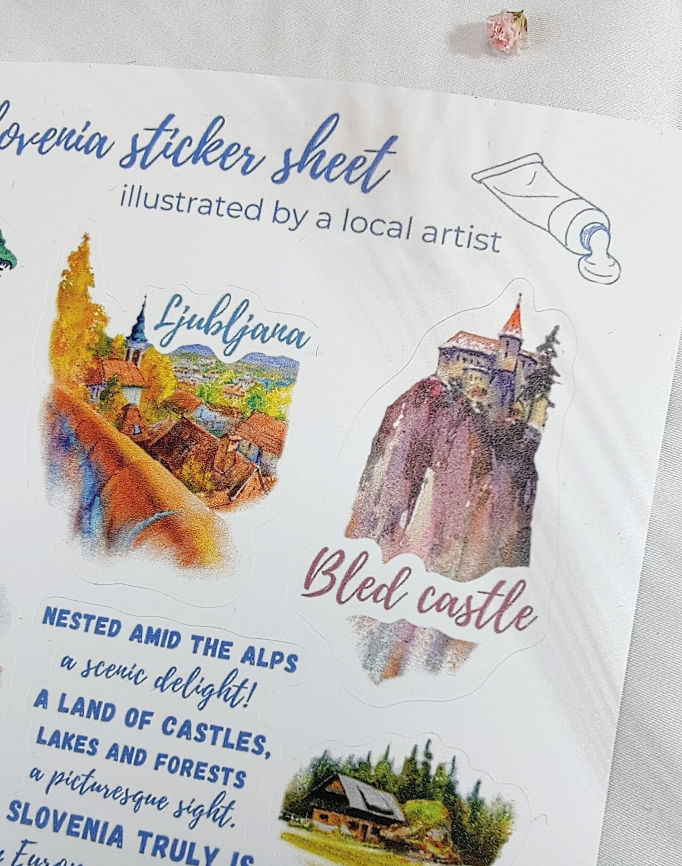 Travel Journal Scrapbooking Stickers | Set of Stickers Sticker Sheet ...