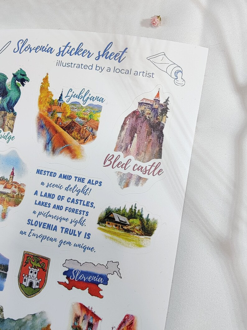 Travel Journal Scrapbooking Stickers | Set of Stickers Sticker Sheet ...