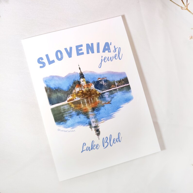 Lake Bled Slovenia Greeting Card Slovenia, Fine Art Print Original ...