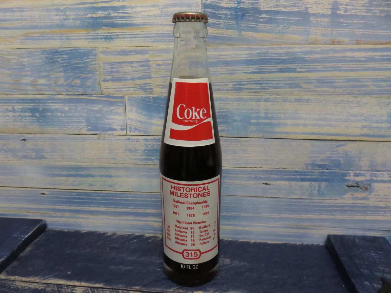 Vintage Alabama " Paul Bear Bryant " Coke Bottle - Etsy