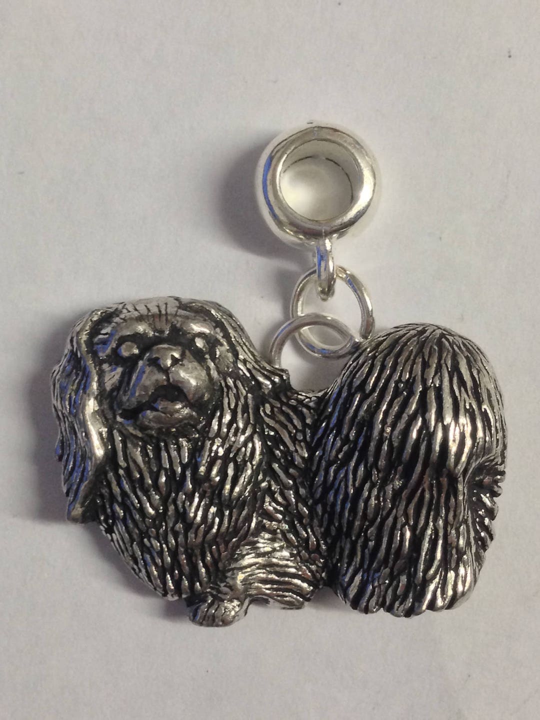 Pekingese D9 Charm With 5mm Bail to Fit Pendant Bracelet, Pandora ...