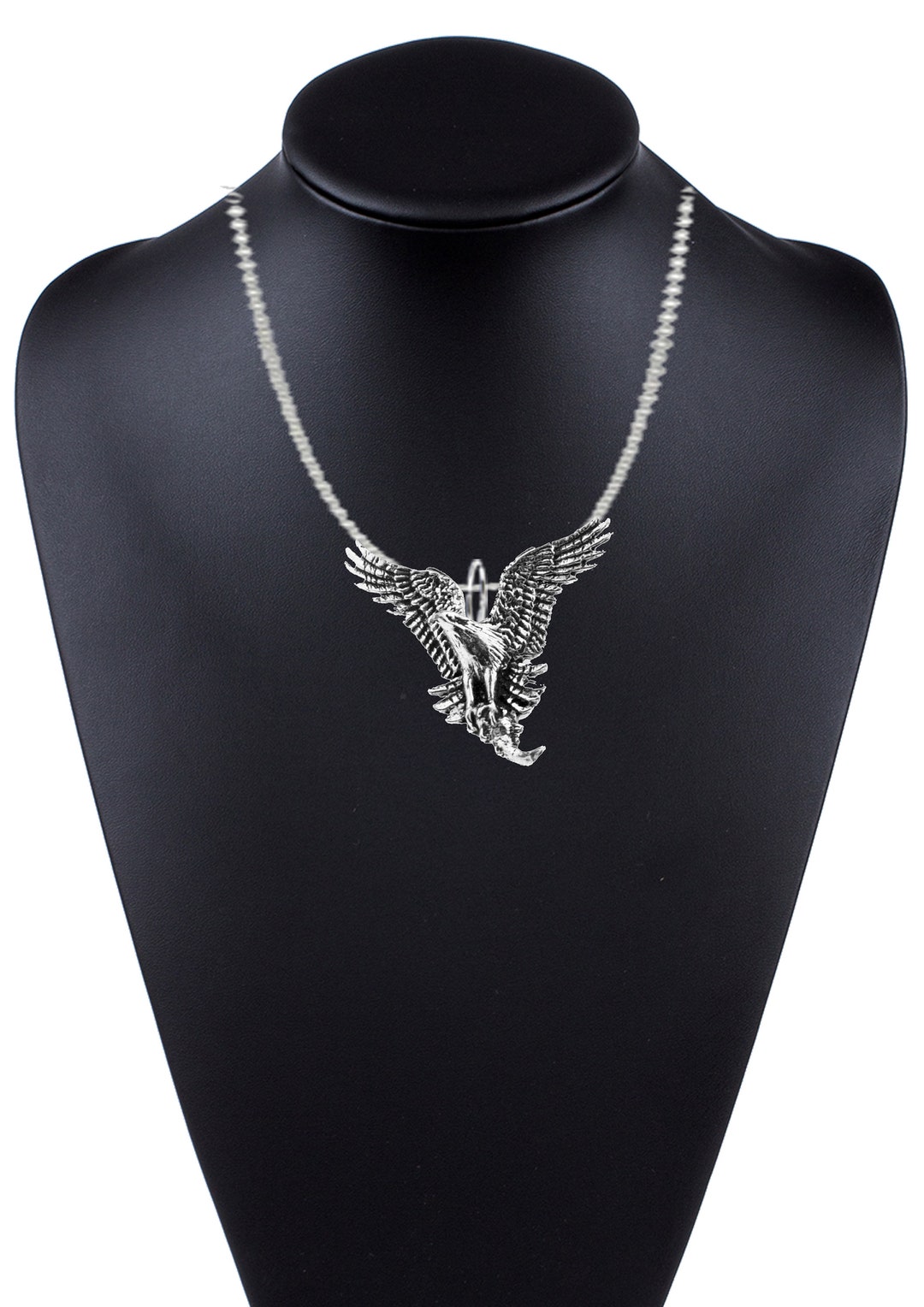 B44 Osprey 3.2cm X 3cm Fine English Pewter on a 16" 18" 21" REAL 925 ...